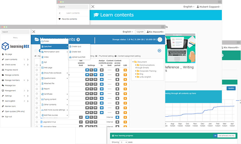 LearningBOX - Free learning box for e-learning system