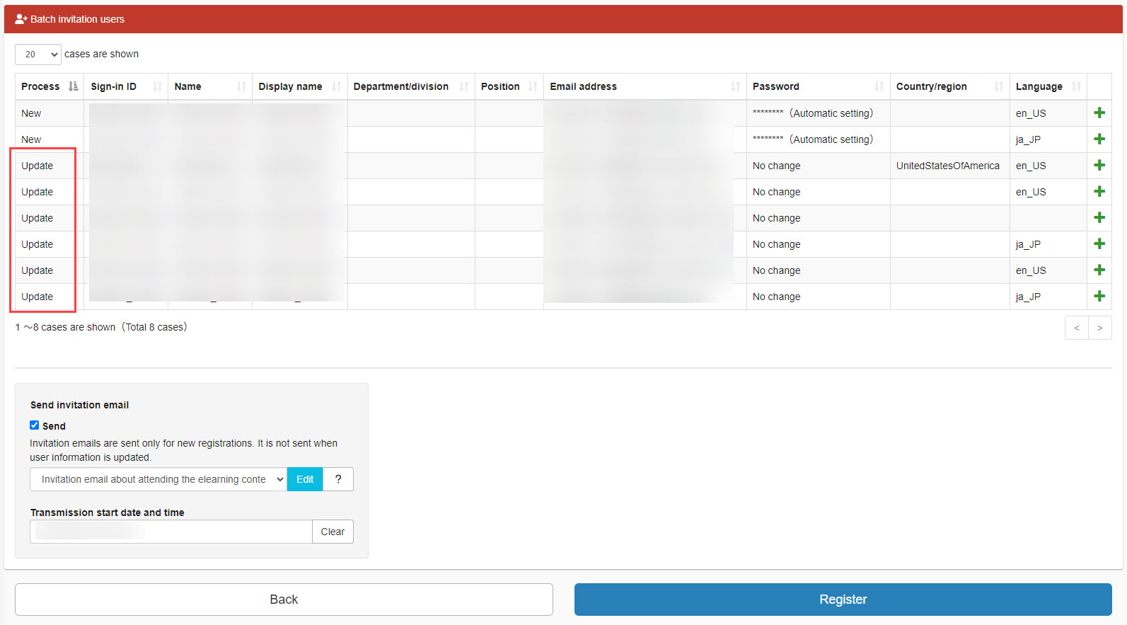 Batch User Registration and Update｜How to use learningBOX